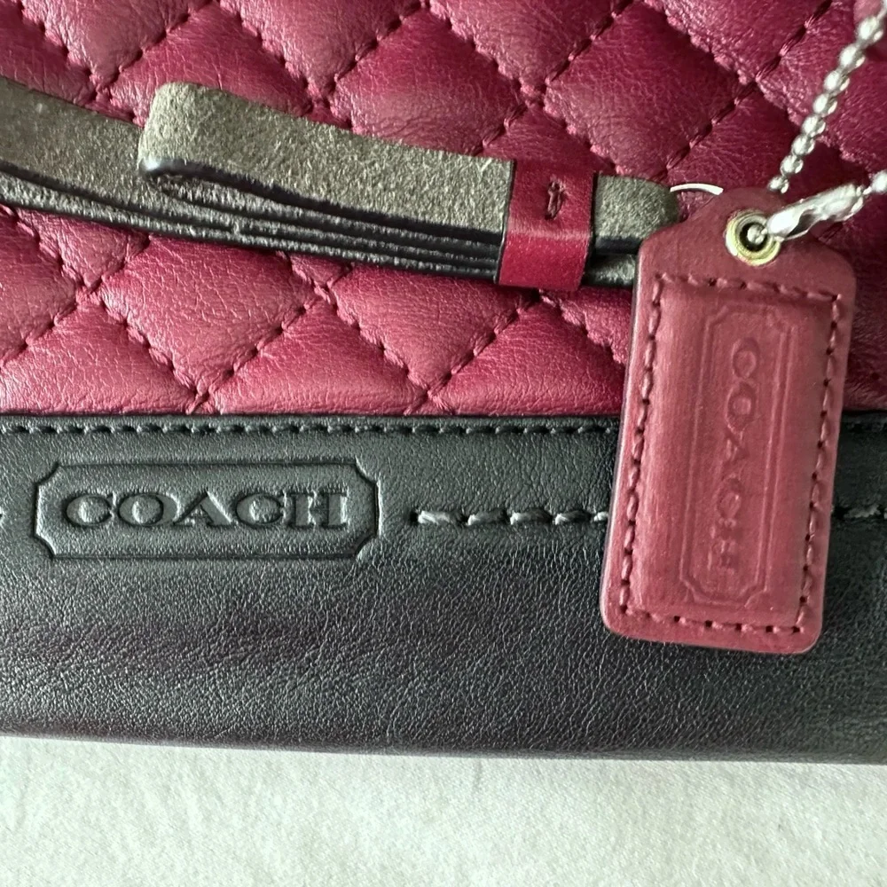 Coach | Bags | Coach Park Quilted Color Block Carrie F24693 Leather ...